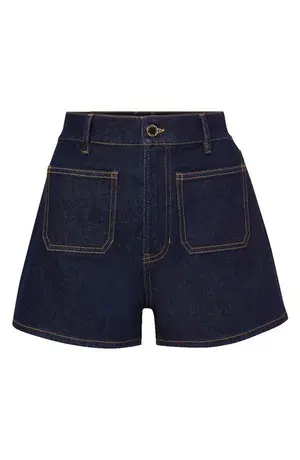 Veronica Beard Elijah Patch Pocket Denim Short