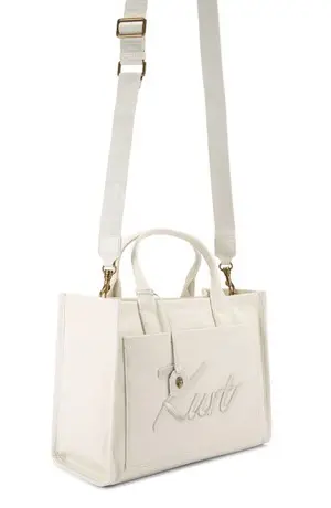 Kurt Geiger Cotton Canvas Tote - White