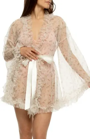 Felina Veil Luxe Lace Trim Robe
