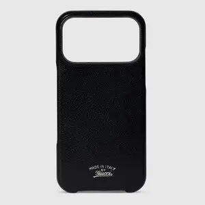 Gucci Case For Iphone 17 Pro Max Leather - Black