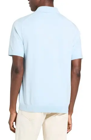 Theory Soris Knit Polo - Light Ocean Air