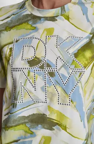 Dkny Studded Logo T-shirt
