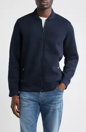 Johnston & Murphy Knit Bomber Jacket