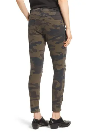 TINSEL Ripped Camouflage Jeggings