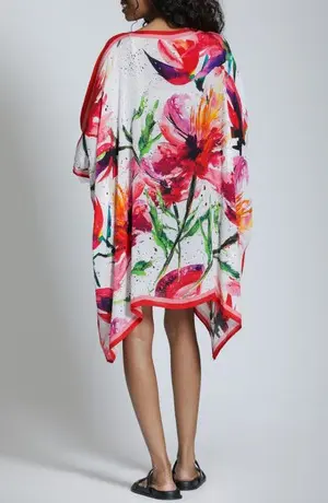 APNY Floral Print Caftan Dress