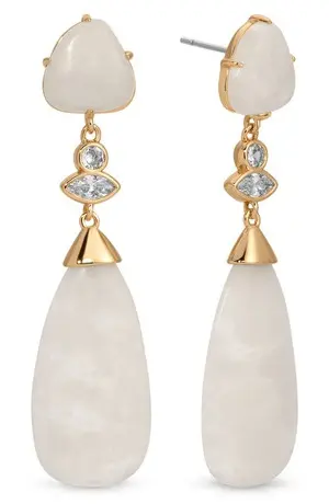 Ettika Solstice Drop Earrings - Bone