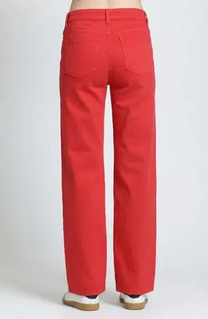 APNY Bootcut Mid-rise Jeans - Red