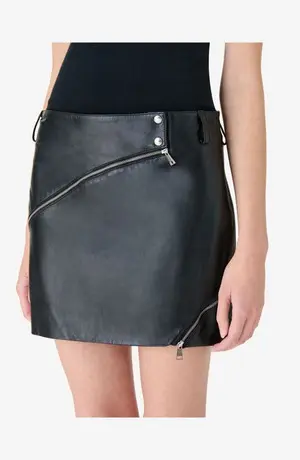 IRO PARIS Marinar Leather Skirt