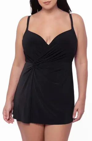 Miraclesuit Adora Skirted Underwire One-piece Swimsuit - Black