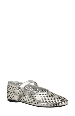 Calvin Klein Lauria Mary Jane Flat - Silver
