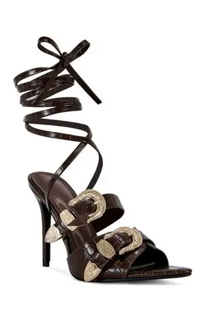 AZALEA WANG Westbrook- Western Wrap-around Stiletto Sandal / / Stiletto