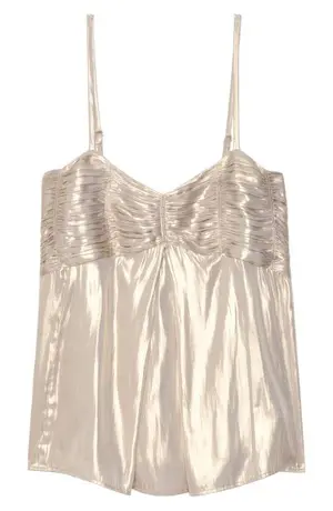 Zadig&Voltaire Cippie Pleated Metallic Camisole - Gold