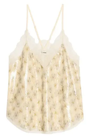 Zadig&Voltaire Christy Sequin Floral Cami