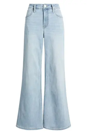 CITY BLUES Bond Wide Leg Jeans - Light Aged Wash