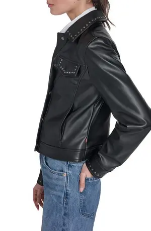LEVI'S Studded Faux Leather Jacket
