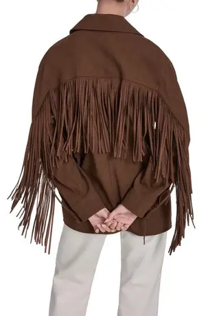 LEVI'S Fringe Faux Suede Chore Jacket