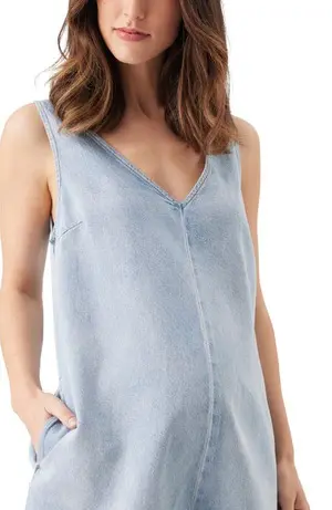 RIPE MATERNITY Fenix Denim Playsuit