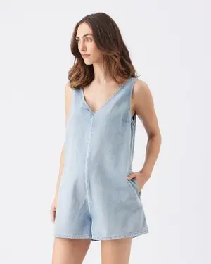RIPE MATERNITY Fenix Denim Playsuit