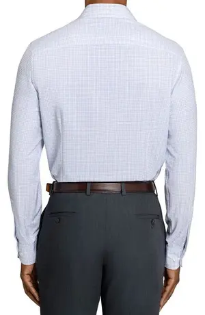 W.R.K Slim Fit Microcheck Performance Dress Shirt