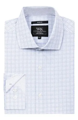 W.R.K Slim Fit Microcheck Performance Dress Shirt