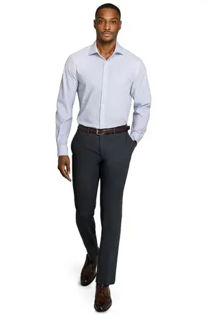 W.R.K Slim Fit Microcheck Performance Dress Shirt