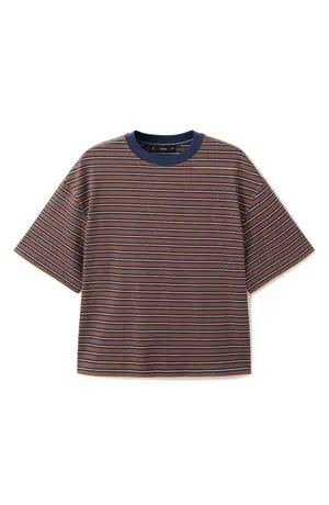 Mango Striped Relaxed-fit T-shirt