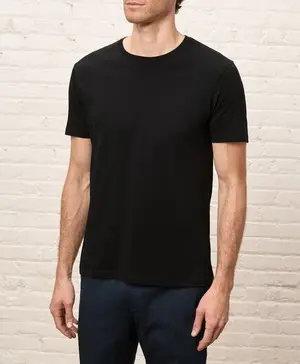 PACT Organic Cotton Softspun Essential Crewneck Tee - Black