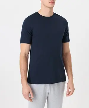 PACT Organic Cotton Softspun Essential Crewneck Tee - Navy