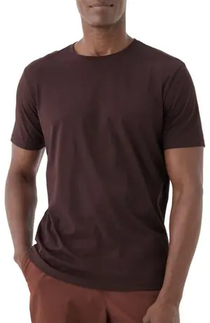 PACT Organic Cotton Softspun Essential Crewneck Tee - Plum