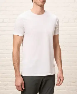 PACT Organic Cotton Softspun Essential Crewneck Tee - White