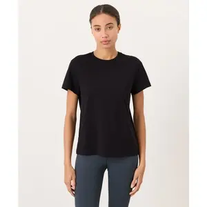 PACT Organic Cotton Softspun Essential Crewneck Tee - Black