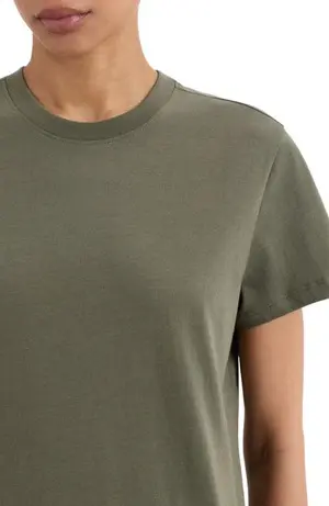 PACT Organic Cotton Softspun Essential Crewneck Tee - Dusted Green