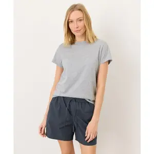 PACT Organic Cotton Softspun Essential Crewneck Tee - Heather Grey