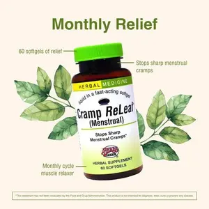 HERBS ETC. Cramp Releaf Menstrual Support Softgels