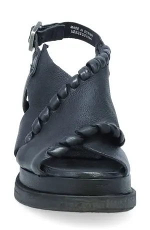A.S.98 Lumi Platform Sandal - Black