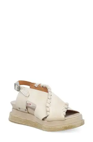 A.S.98 Lumi Platform Sandal - Bone