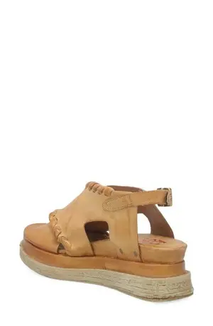 A.S.98 Lumi Platform Sandal - Camel