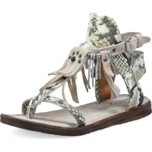 A.S.98 Raleigh Ankle Strap Sandal - Snake