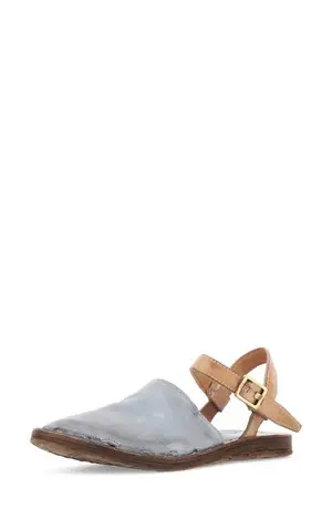 A.S.98 Rodrick Ankle Strap Flat - Sky