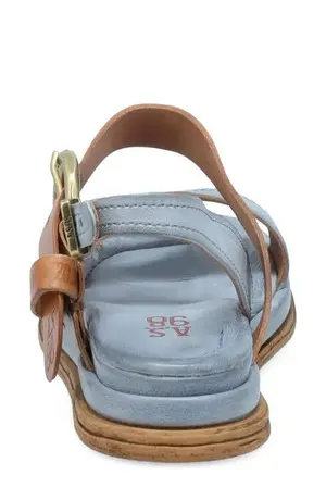 A.S.98 Seger Quarter Strap Sandal - Sky