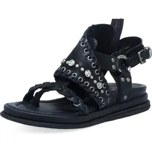 A.S.98 Sullivan Ankle Strap Sandal - Black