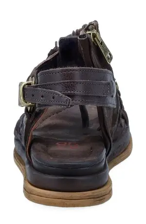 A.S.98 Sullivan Ankle Strap Sandal - Brown