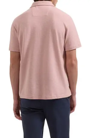 Bugatchi Quarter Zip Polo - Dusty Pink
