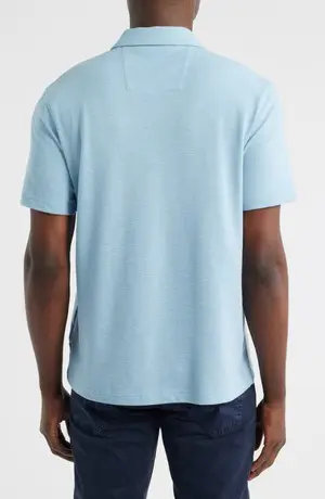 Bugatchi Quarter Zip Polo - Ether
