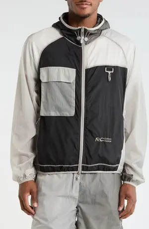 RC OUTDOOR SUPPLY Griffith Colorblock Running Jacket - Fog Gradient