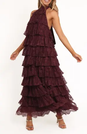 PETAL & PUP Zoella Ruffle Tiered Maxi Dress