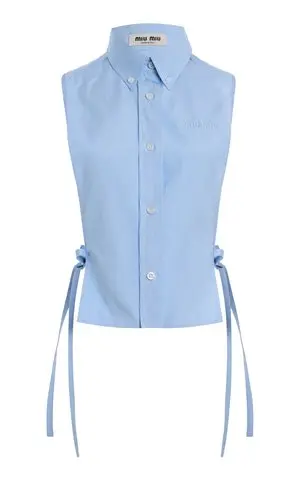 Miu Miu Tie Detailed Shirts For Women