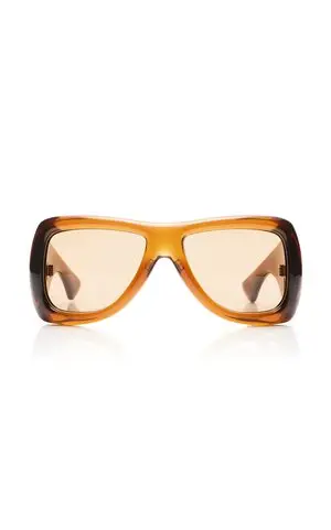Saint Laurent Howl Mask-Frame Sunglasses Yellow