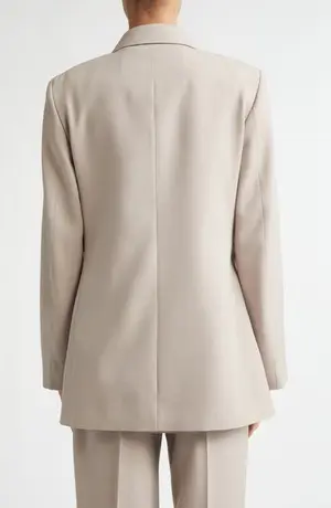 JIL SANDER Slim Double Breasted Wool Gabardine Blazer