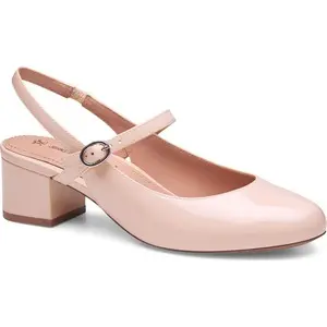 Johnston & Murphy Sienna Mary Jane Slingback Pump - Blush Patent Leather